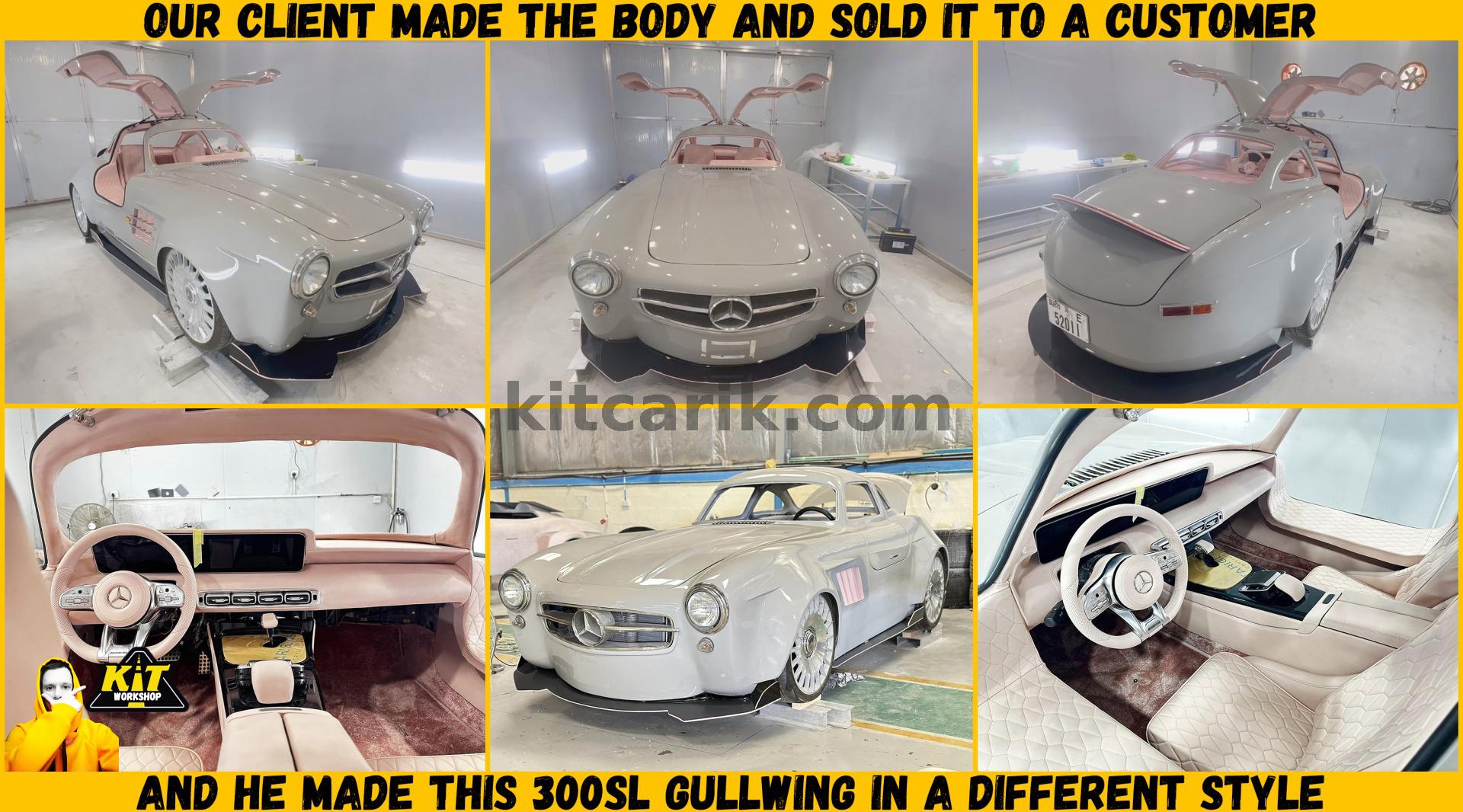 Mercedes 300SL Gullwing replica car or kit car or fiberglass body kit ...
