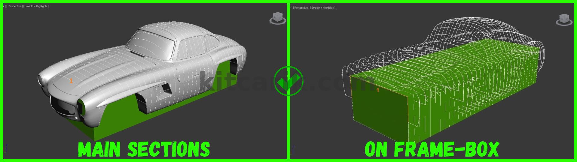 Mercedes 300SL Gullwing replica car or kit car or fiberglass body kit ...