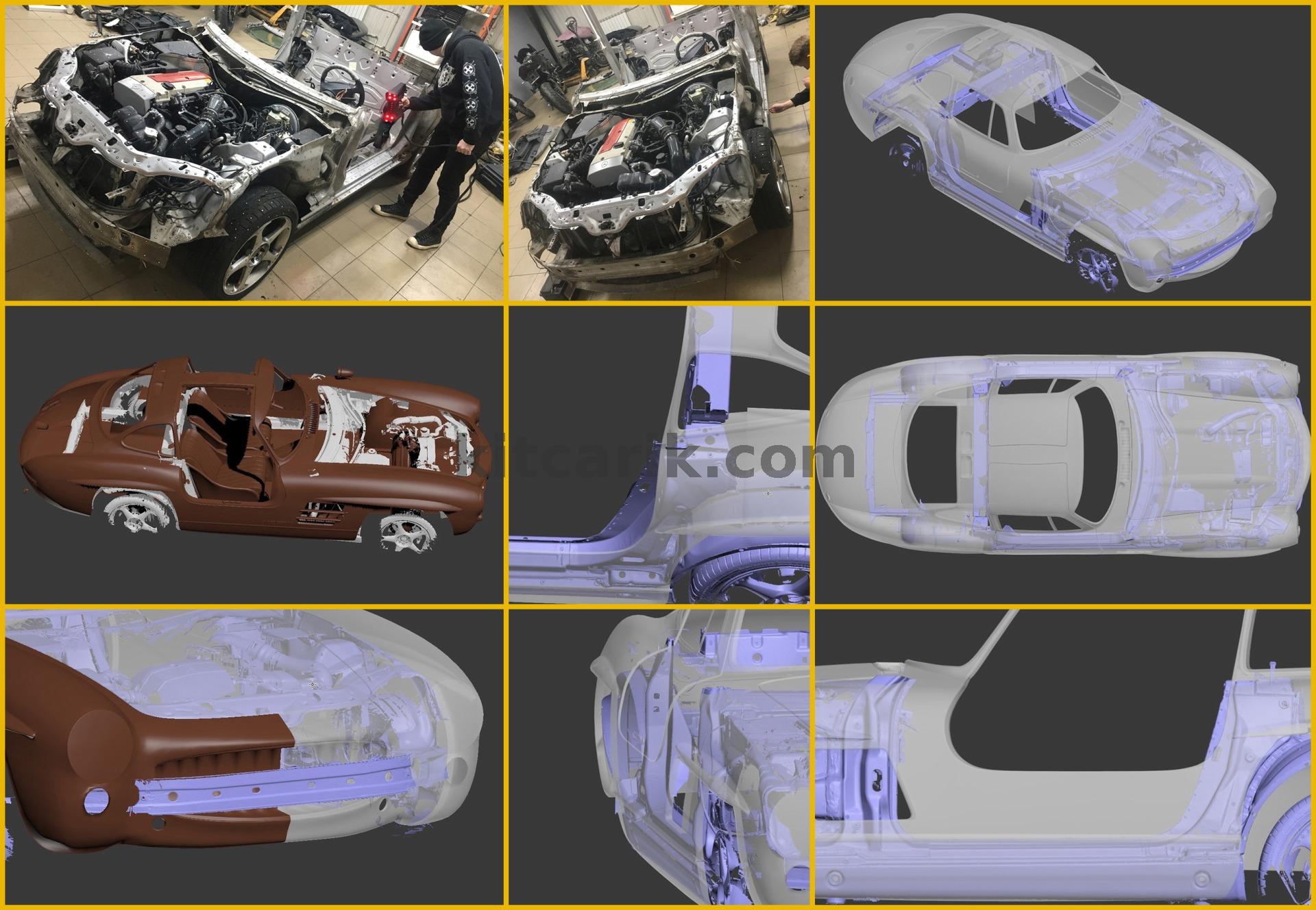 Mercedes 300SL Gullwing replica car or kit car or fiberglass body kit ...